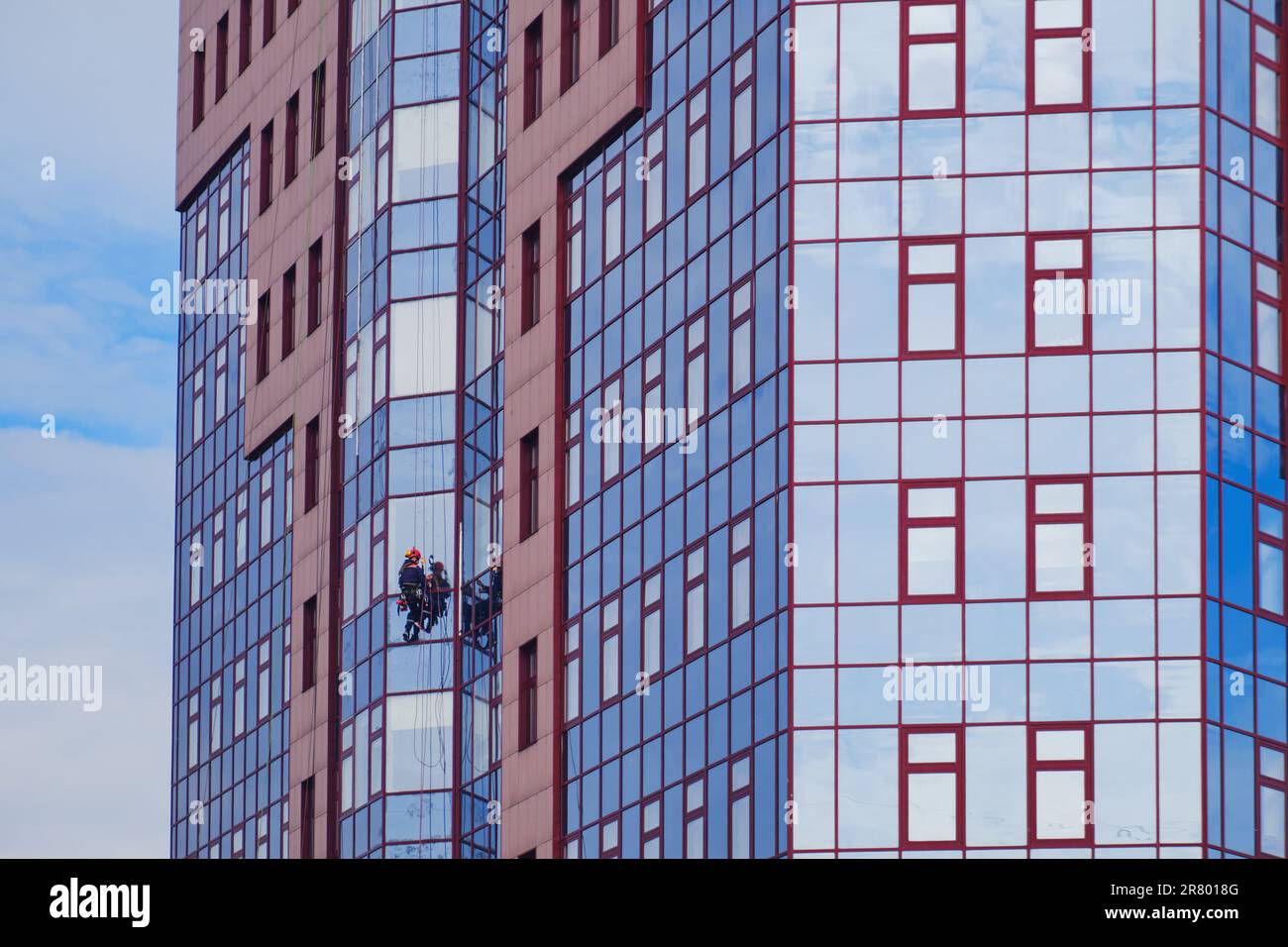 Working as a window cleaner requires a lot of effort and skill to keep ...