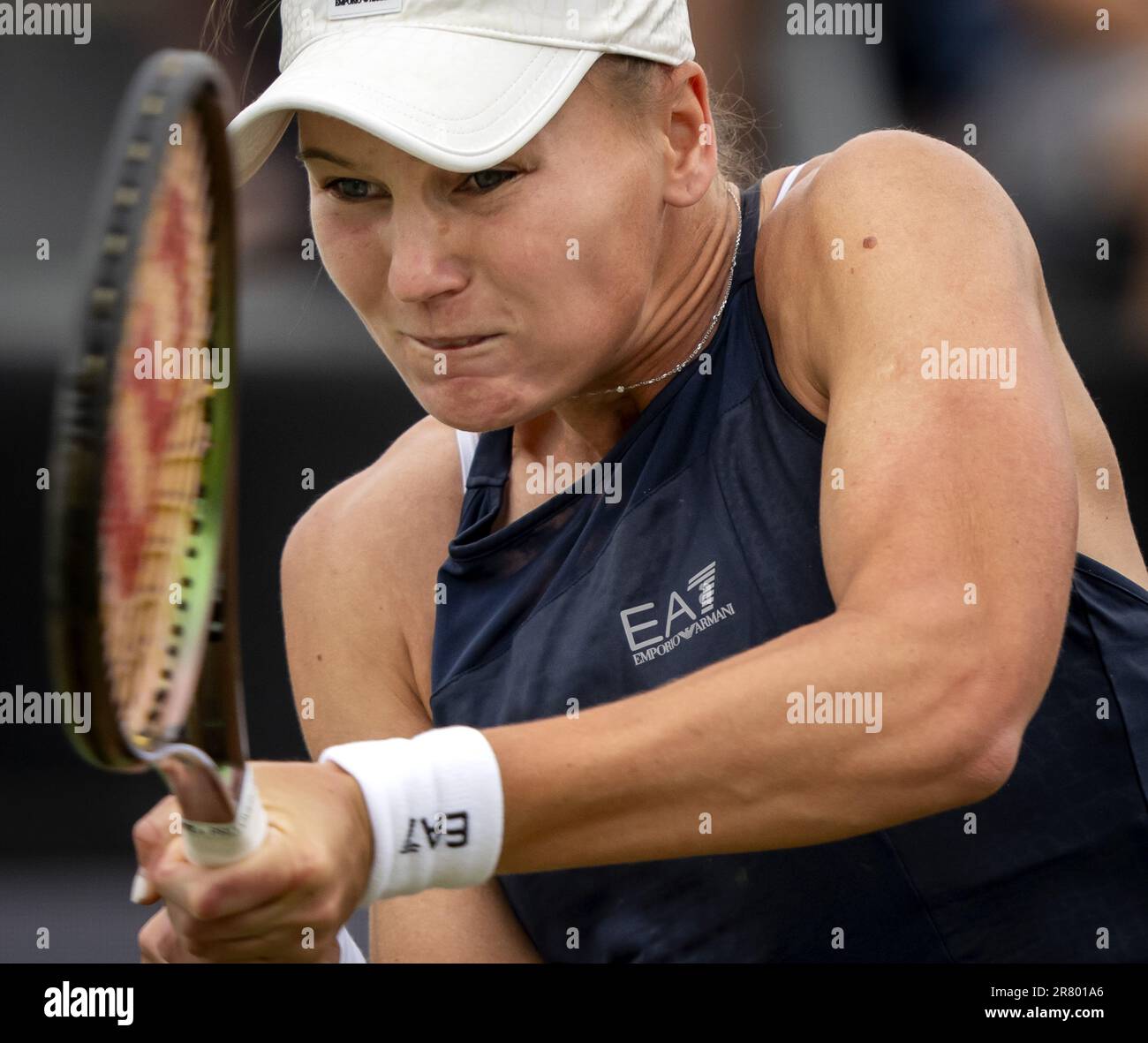 ROSMALEN - Veronika Kudermetova (RUS) in action against Ekaterina ...