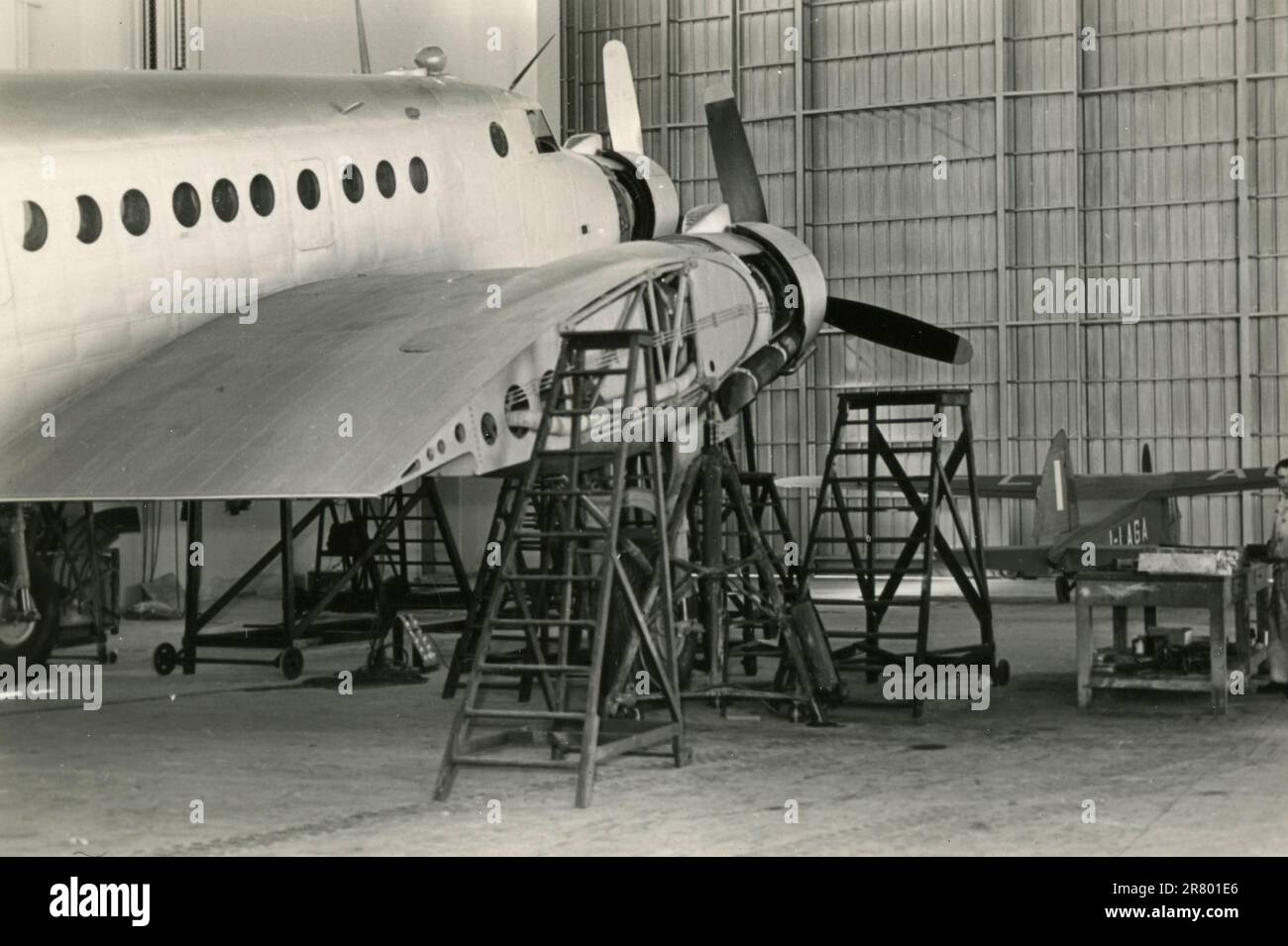 Italian aircraft FIAT G.12, Italy 1940s Stock Photo - Alamy