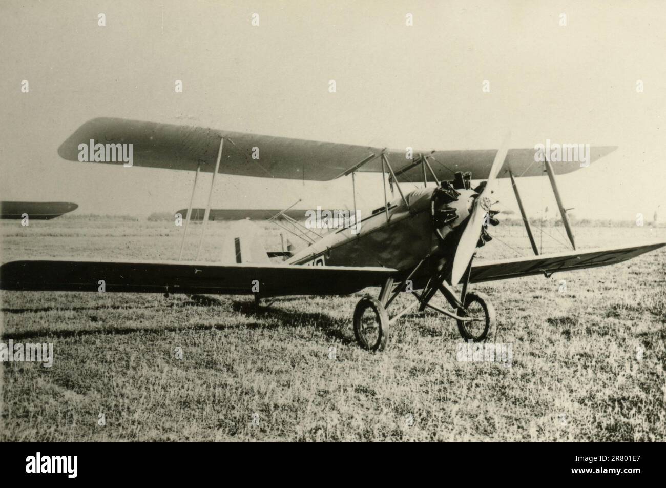Italian aircraft Caproni CA.100 aka Caproncino, Italy 1930s Stock Photo ...