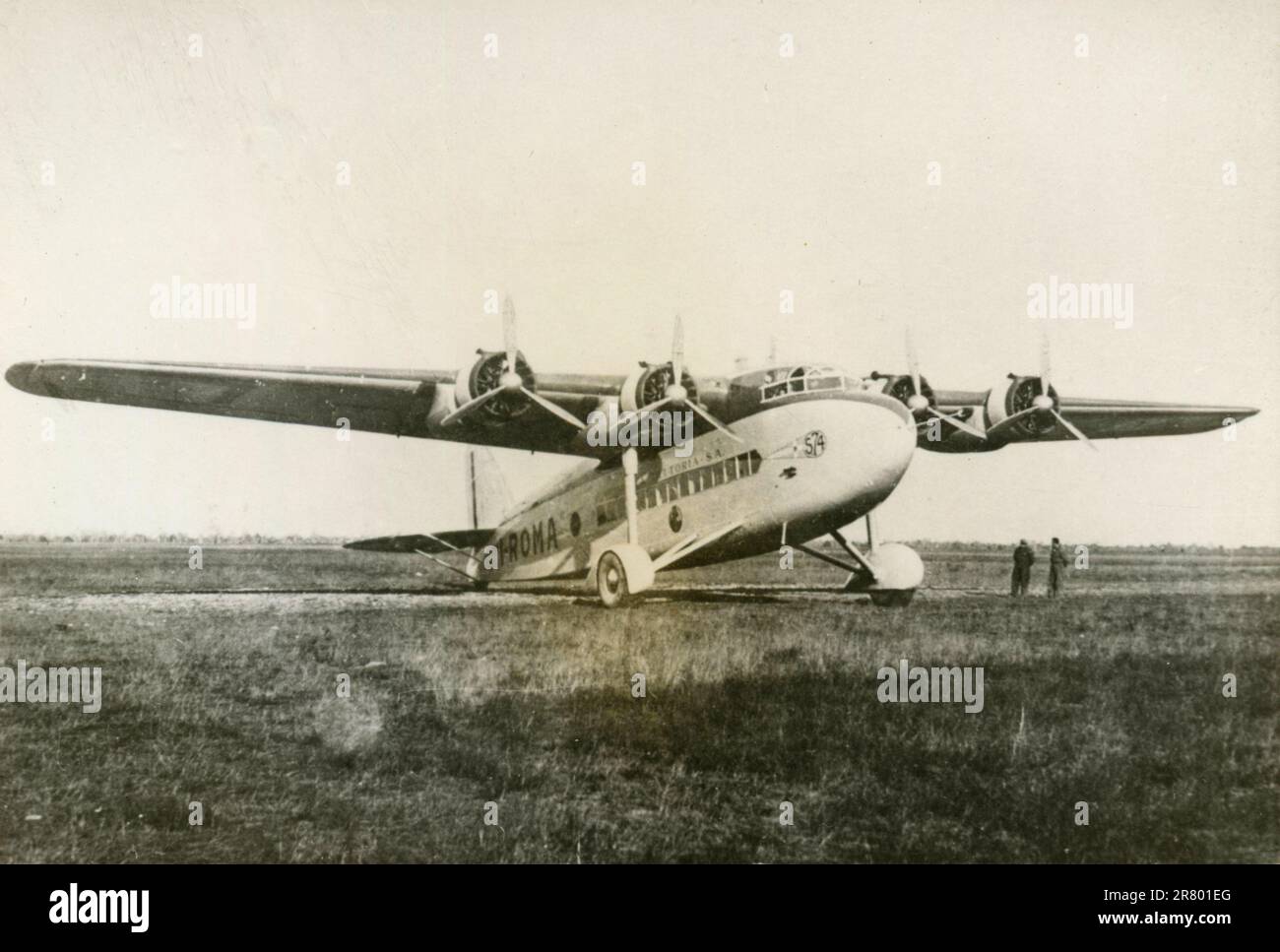 Italian aircraft Savoia-Marchetti S.M.74 aka Millepiedi, Italy 1930s ...