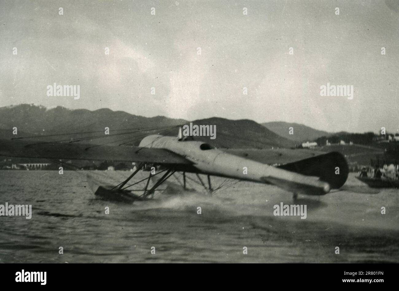 Italian aircraft flying boat Macchi, Italy 1910s Stock Photo - Alamy