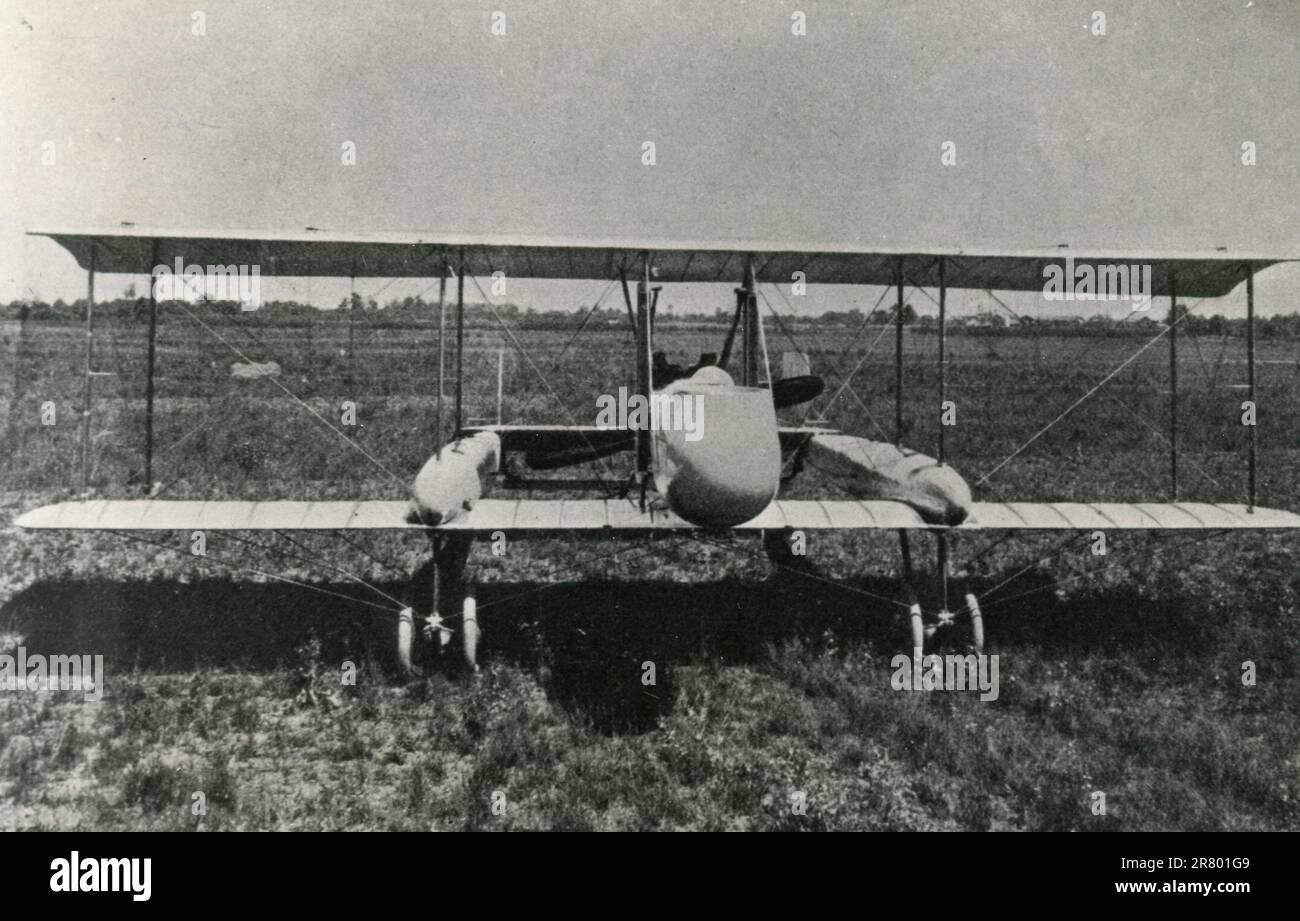 Italian aircraft Caproni CA.38, Italy 1910s Stock Photo - Alamy