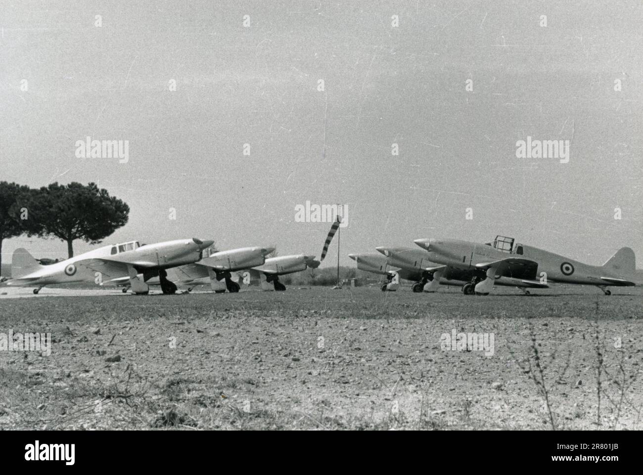 Italian SAI Ambrosini S.7 single-engine training aircraft, Italy 1940s ...