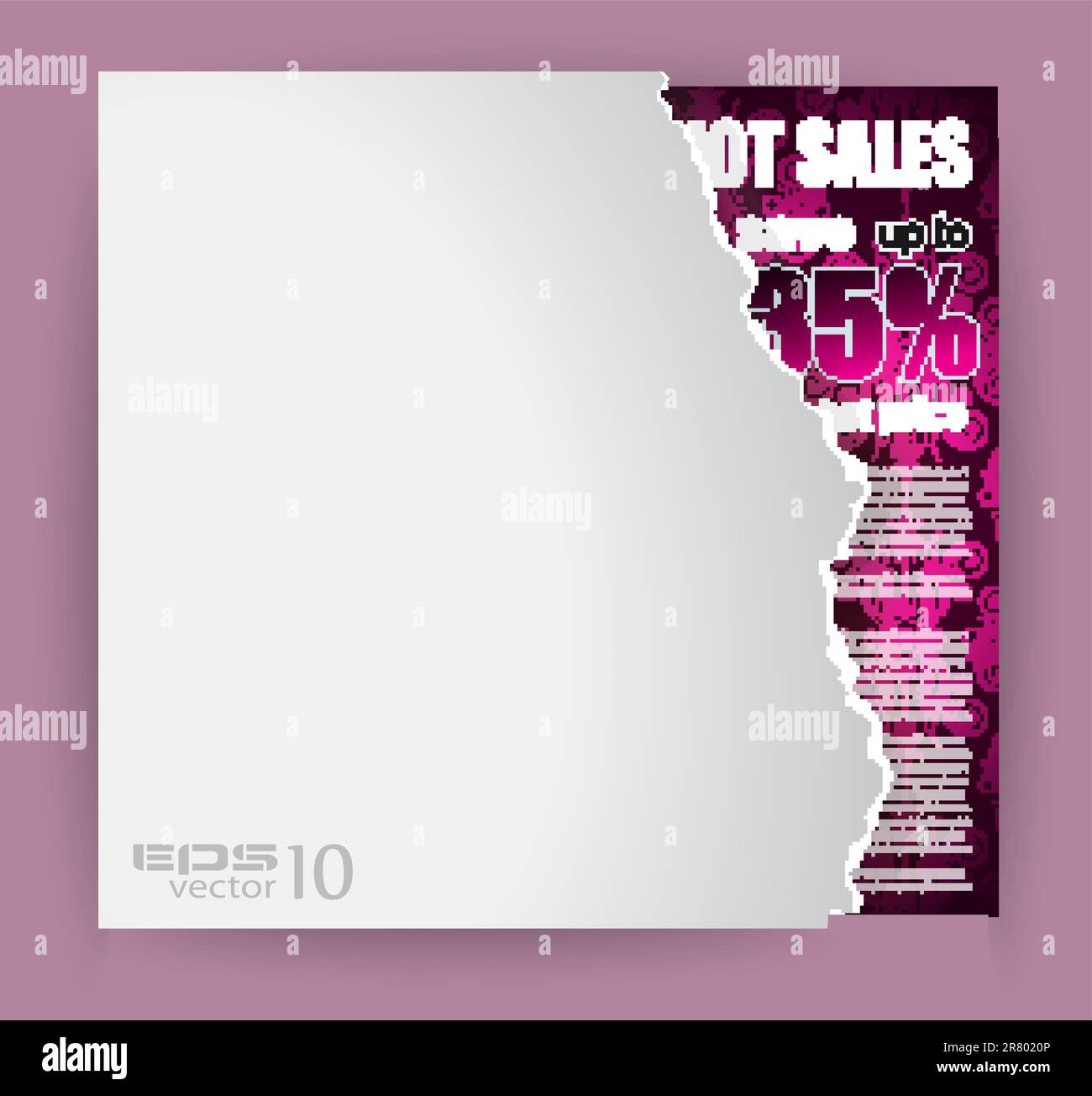 Modern Advertisement Sheet with discount and vintage seamless wallpaper ...