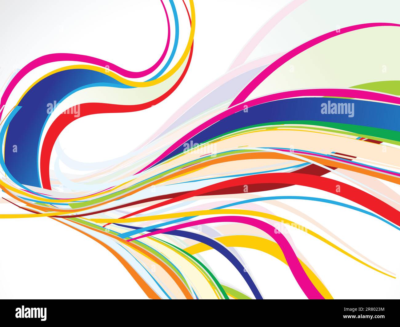 Abstract Colorful Wave Background Vector Illustration Stock Vector