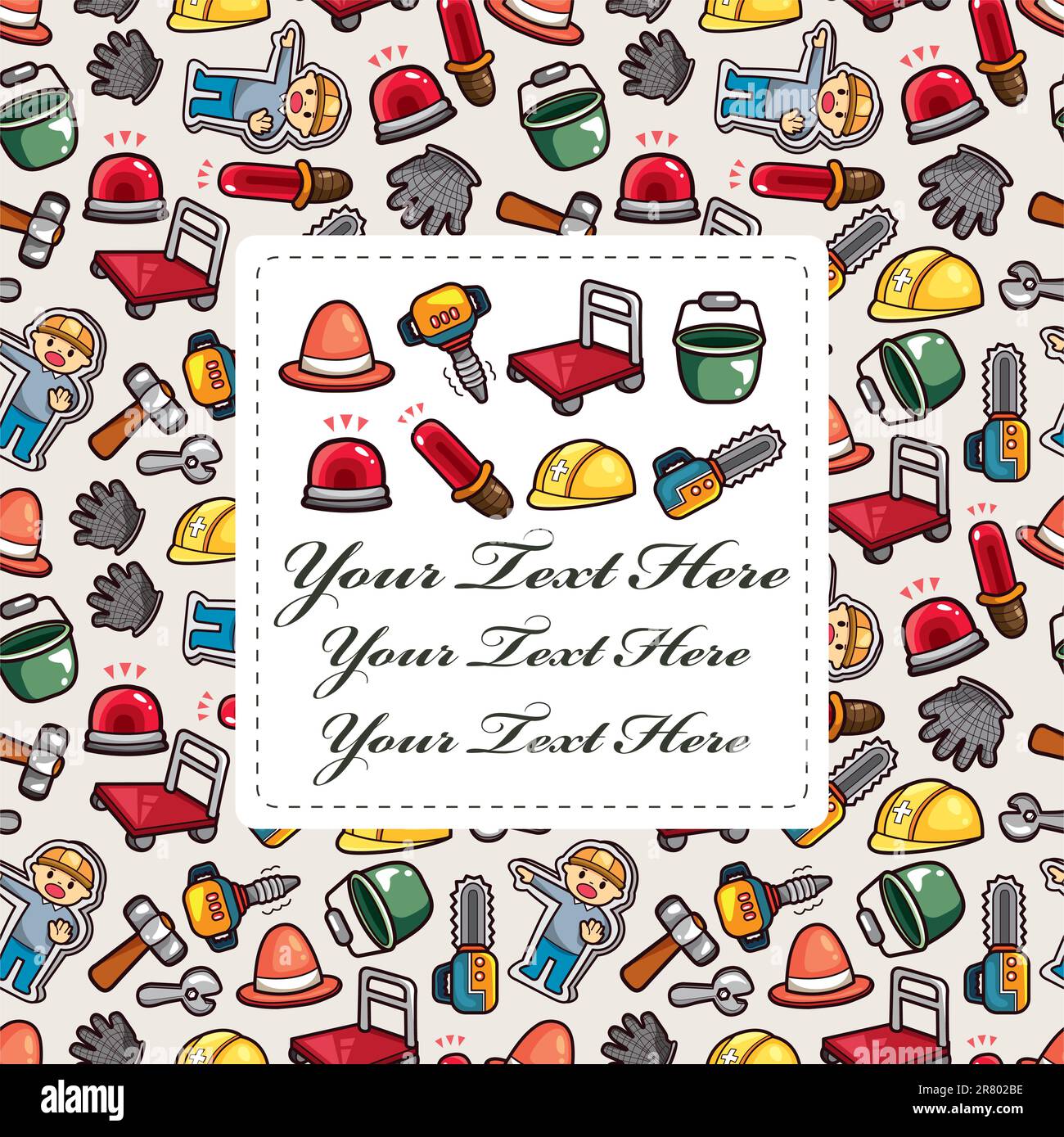 construction object card Stock Vector Image & Art - Alamy