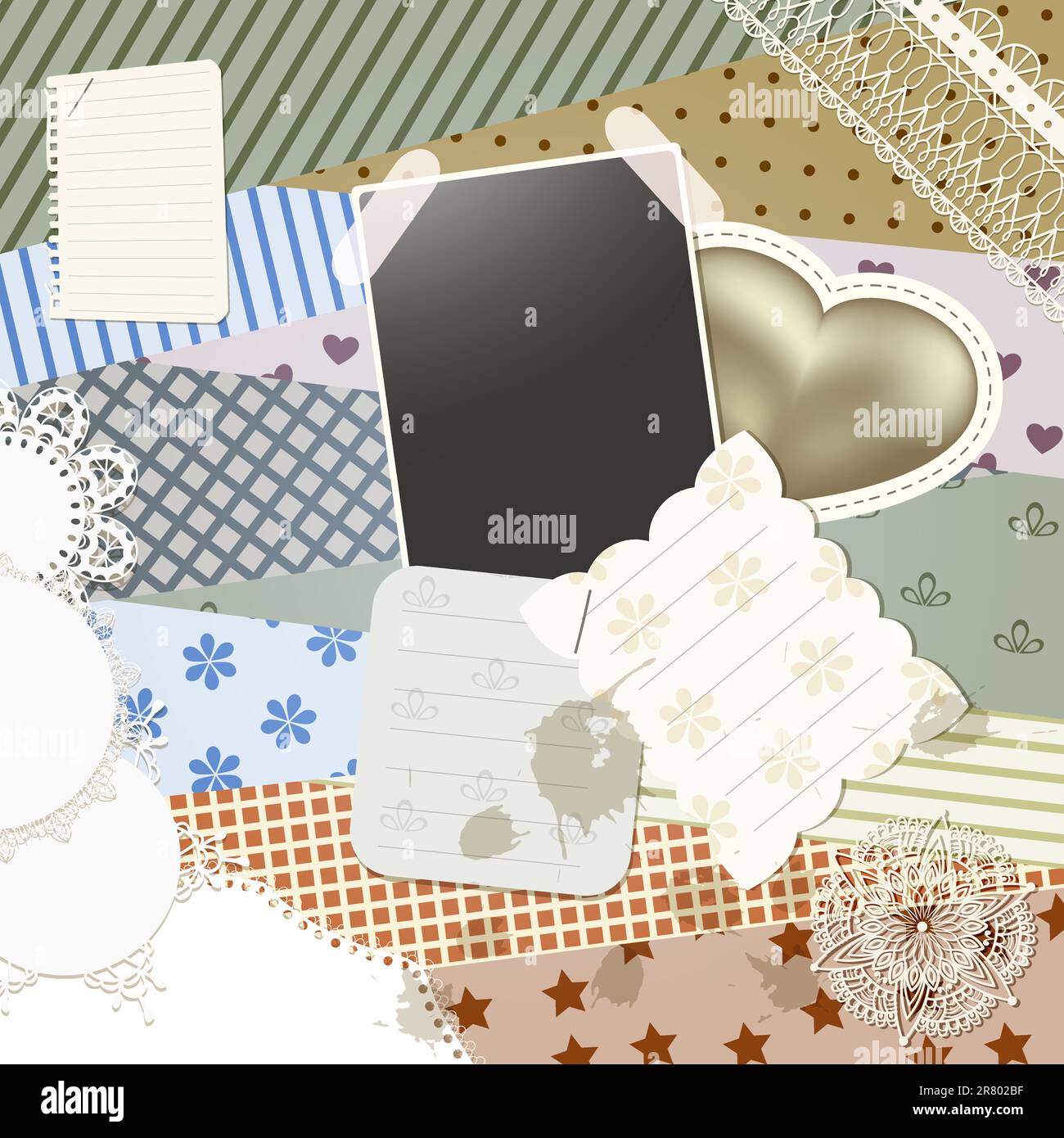 Scrapbook template hi-res stock photography and images - Alamy