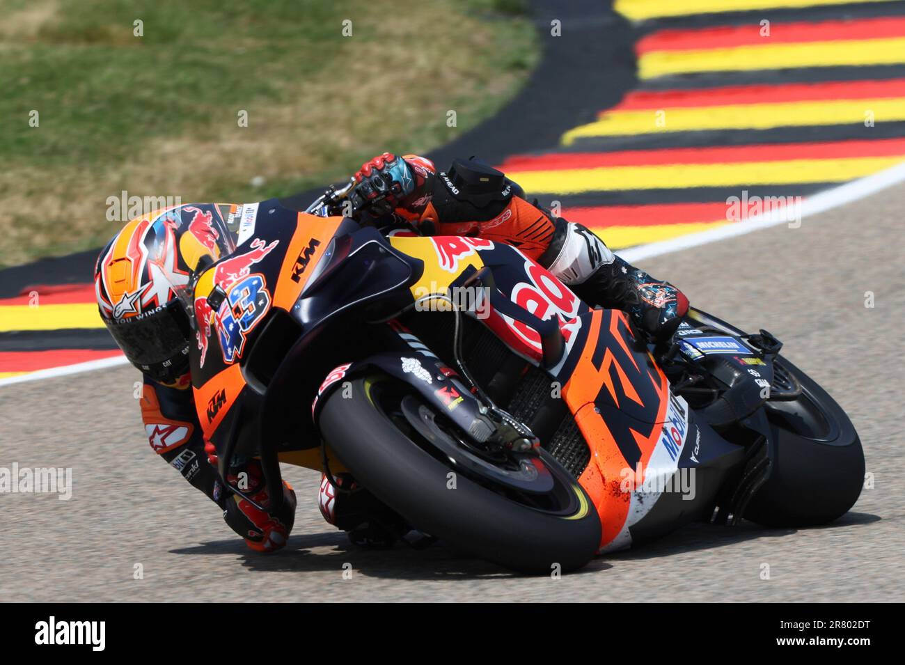 Australia's Jack Miller steers his KTM during the German Grand Prix, at ...