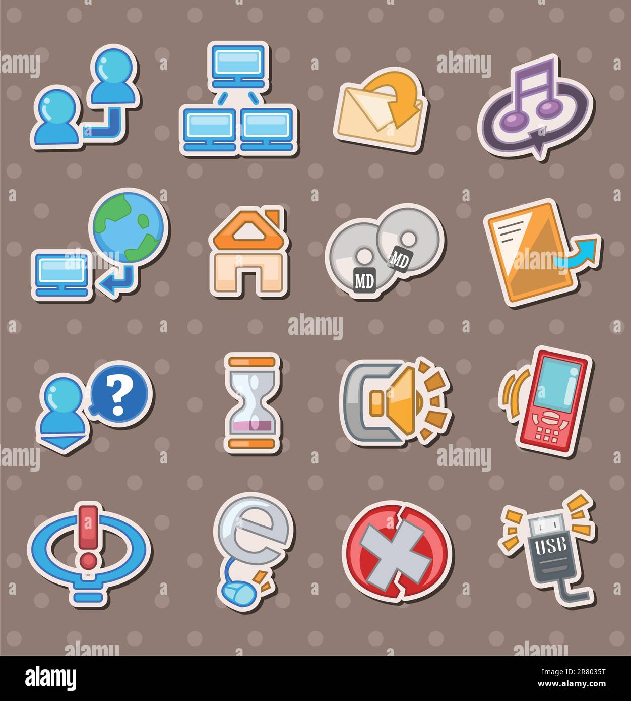 File folder icon image sticker hi-res stock photography and images - Alamy