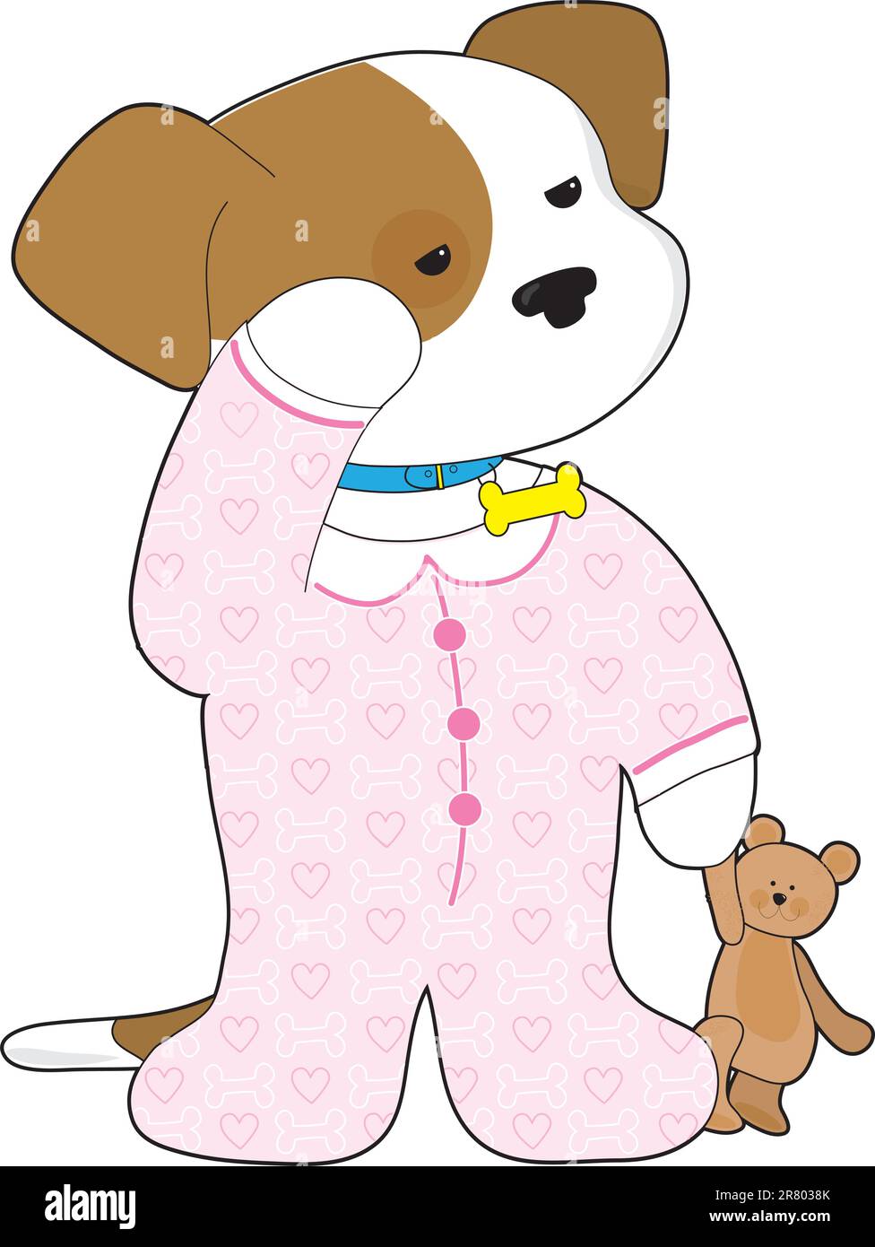 Dog in pyjamas Stock Vector Images - Alamy