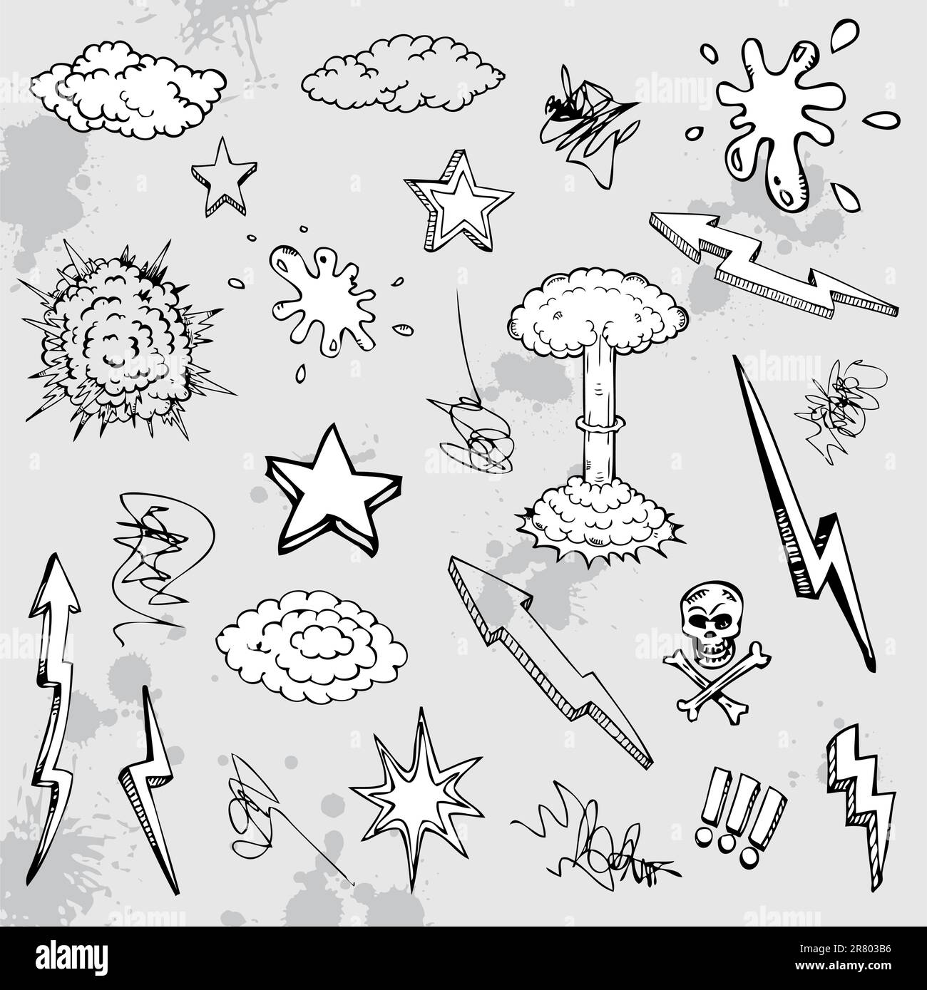 Hand drawn graffiti grunge cartoon doodles Stock Vector Image & Art - Alamy