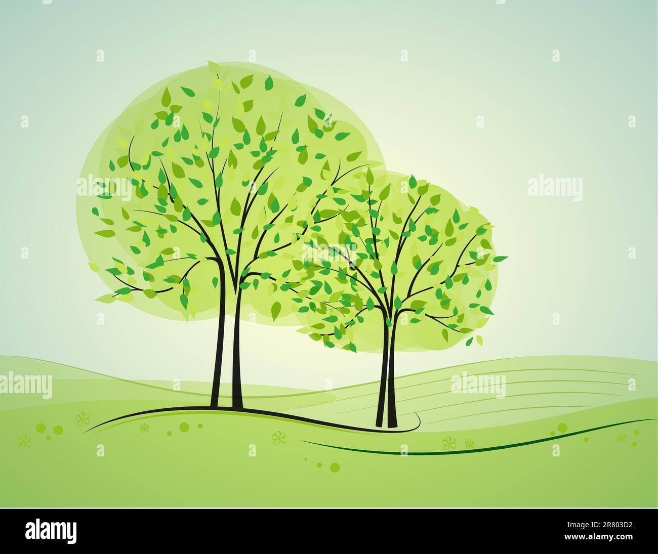 Deciduous trees travel Stock Vector Images - Alamy