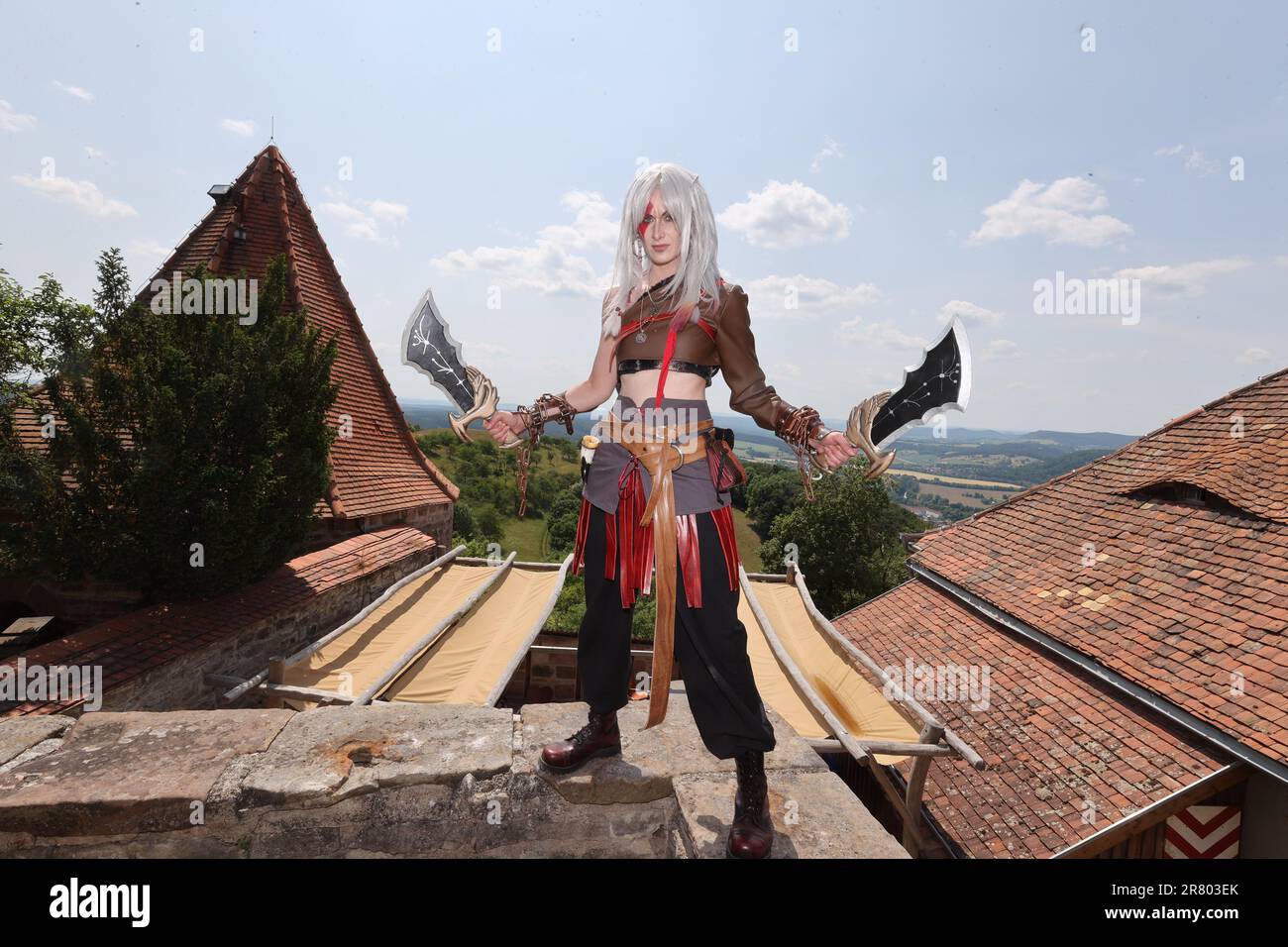 Seitenroda, Germany. 18th June, 2023. Lisa from Saalfeld poses in a ...