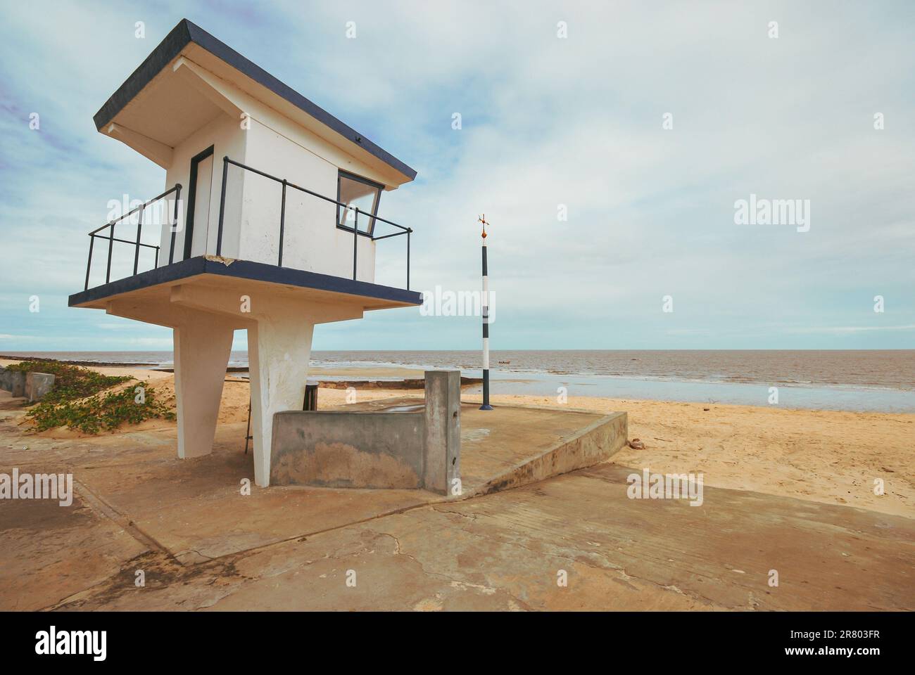 Photograph of a Lifeguard Tower in Beira Mozambique Stock Photo - Alamy