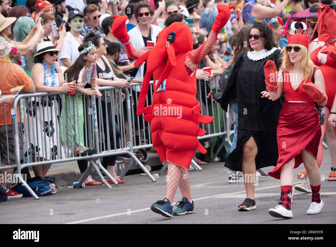 June 18, 2023, NewYork, New York: (NEW) The Mermaid Parade in Coney ...