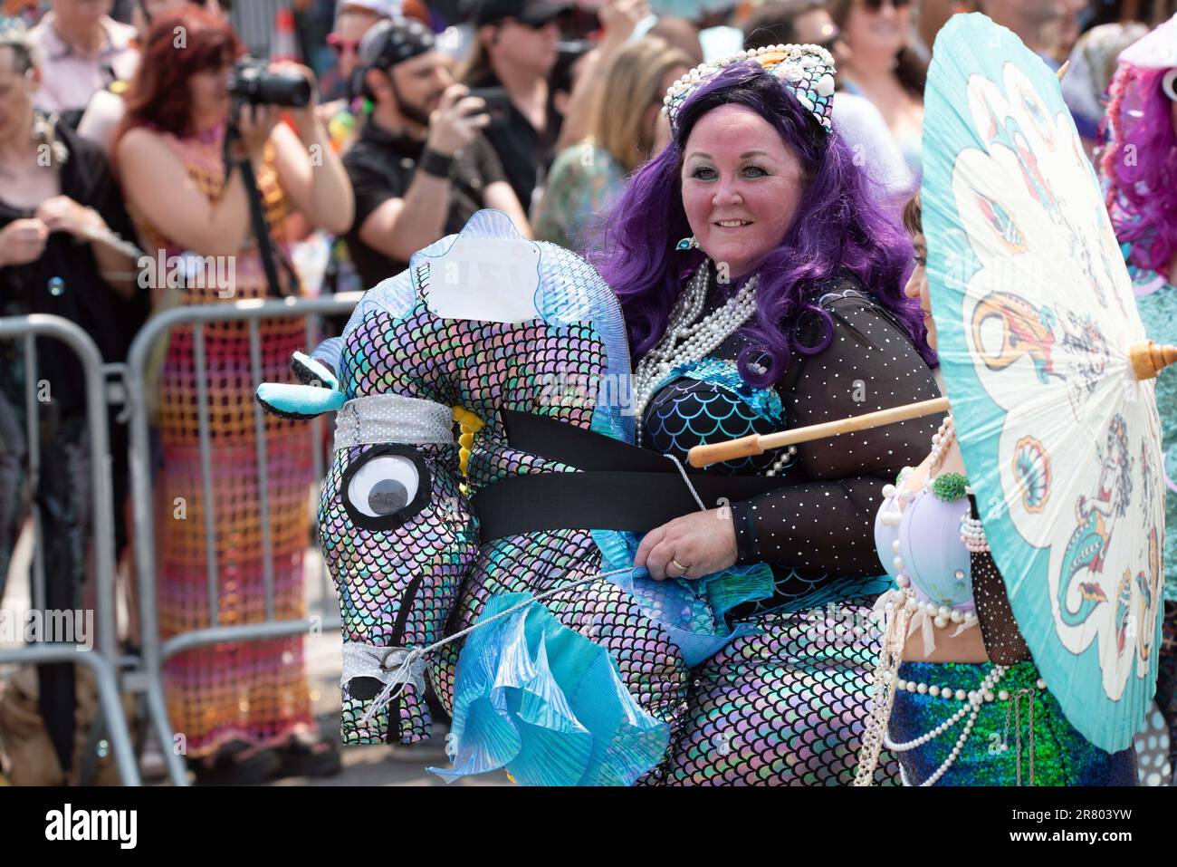 June 18, 2023, NewYork, New York: (NEW) The Mermaid Parade in Coney ...