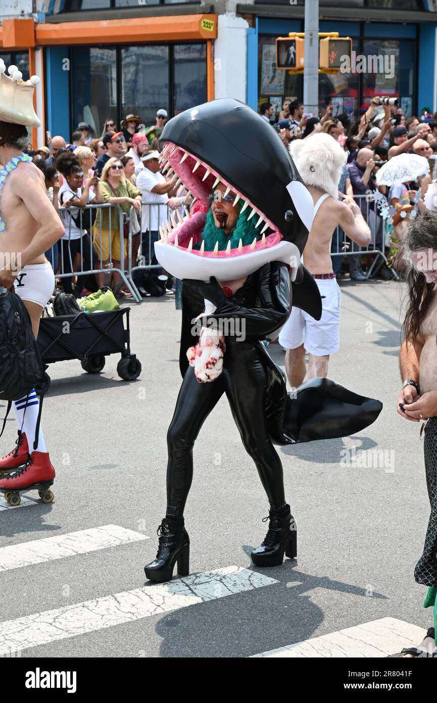 June 18, 2023, NewYork, New York: (NEW) The Mermaid Parade in Coney ...