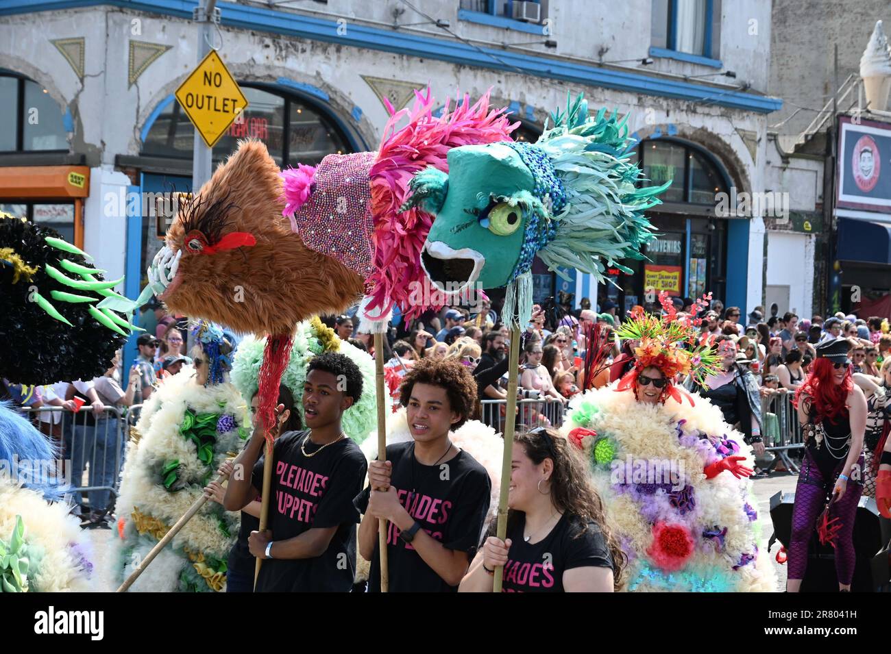 June 18, 2023, NewYork, New York: (NEW) The Mermaid Parade in Coney ...