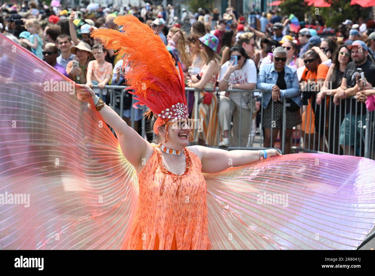 June 18, 2023, NewYork, New York: (NEW) The Mermaid Parade in Coney ...