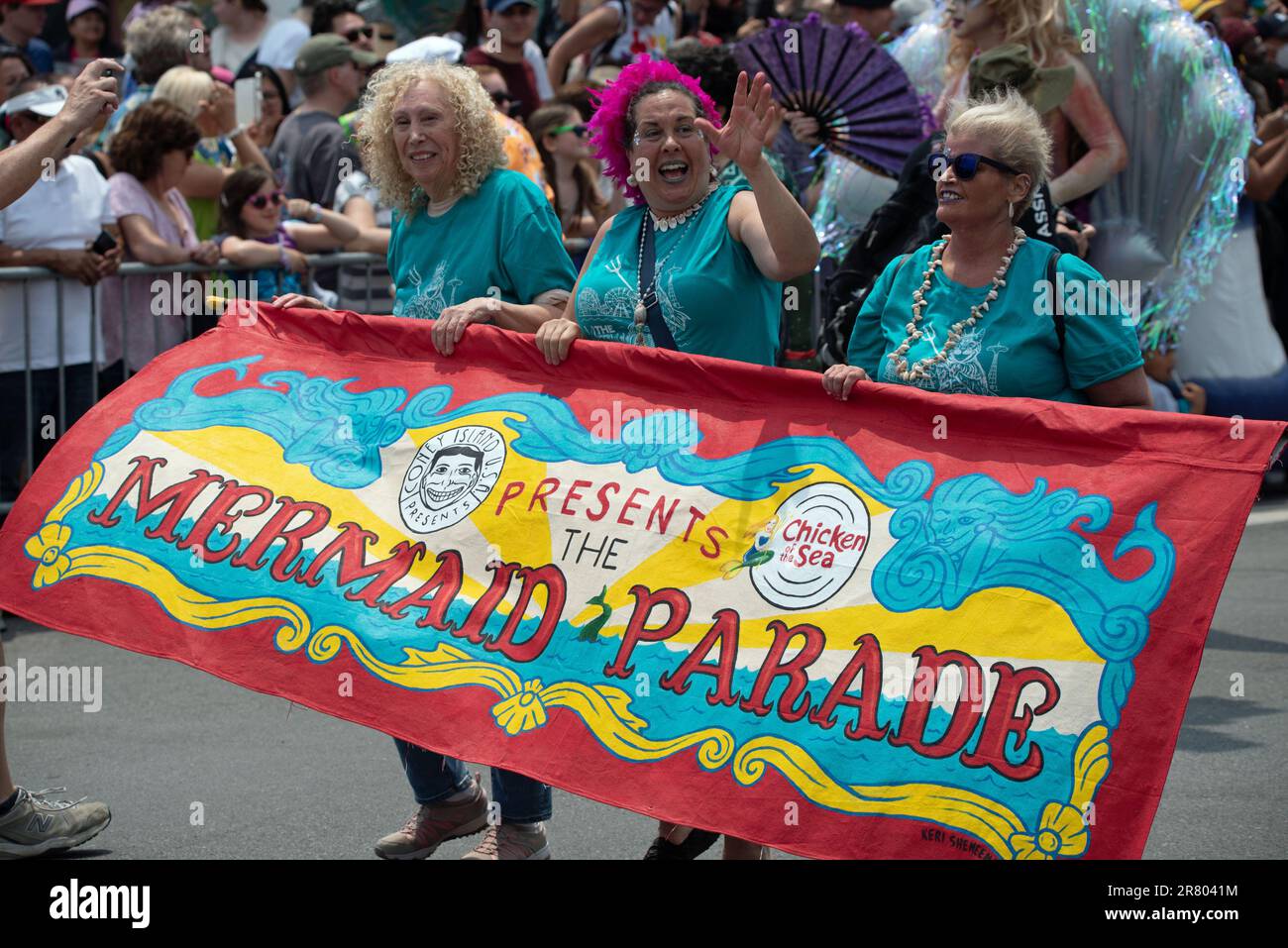 June 18, 2023, NewYork, New York: (NEW) The Mermaid Parade in Coney ...