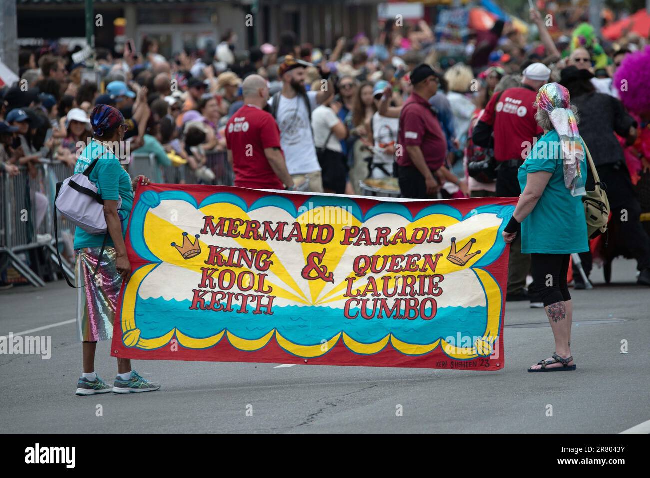 June 18, 2023, NewYork, New York: (NEW) The Mermaid Parade in Coney ...
