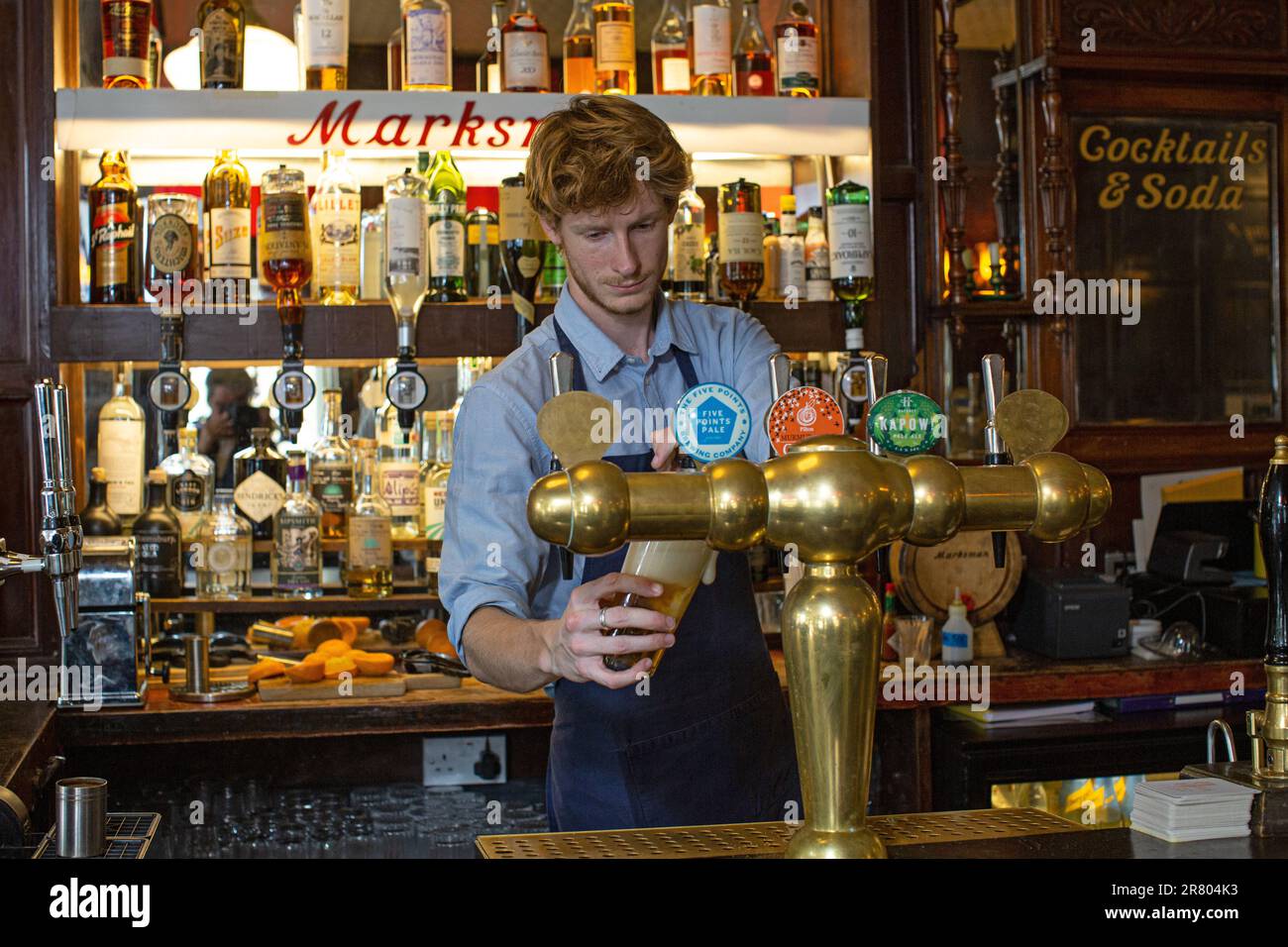 The Marksman Public House in London , England Stock Photo - Alamy