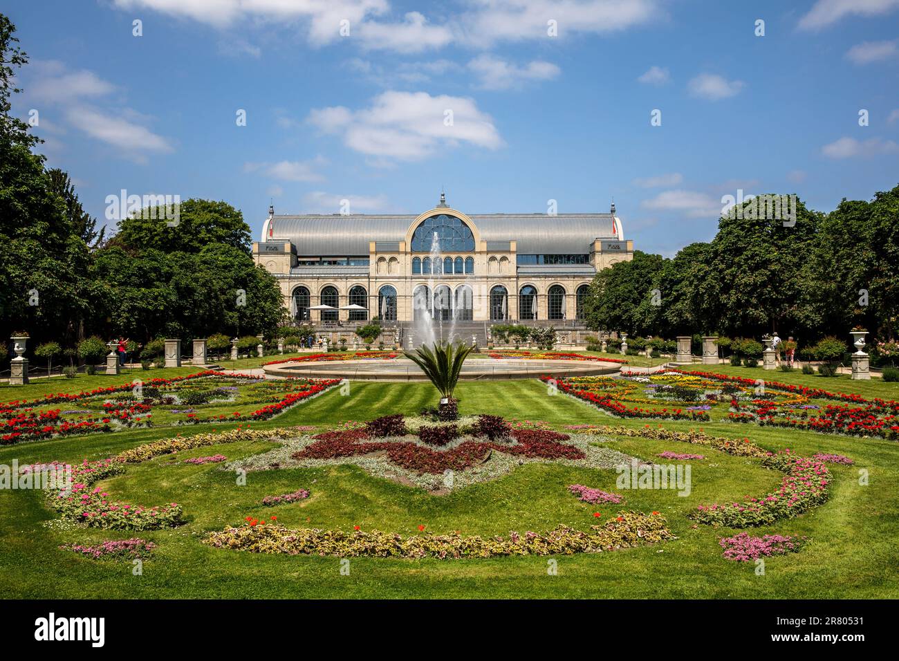 the main building of the Flora (Palais im Park) in the Botanical Garden ...