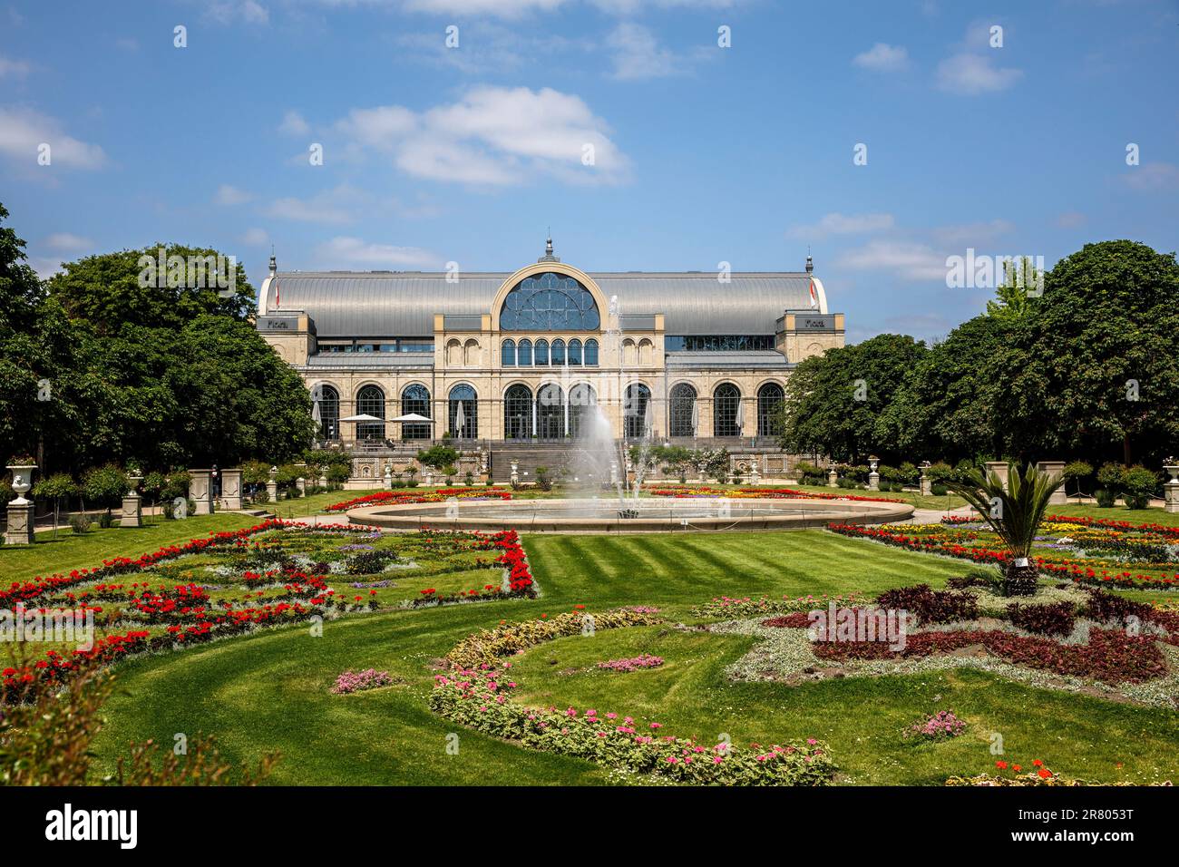 the main building of the Flora (Palais im Park) in the Botanical Garden ...