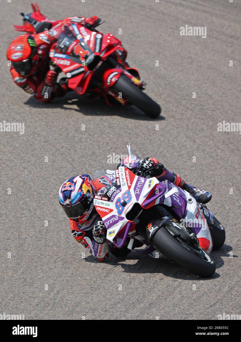 18 June 2023, Saxony, Hohenstein-Ernstthal: Motorsport, motorcycle ...