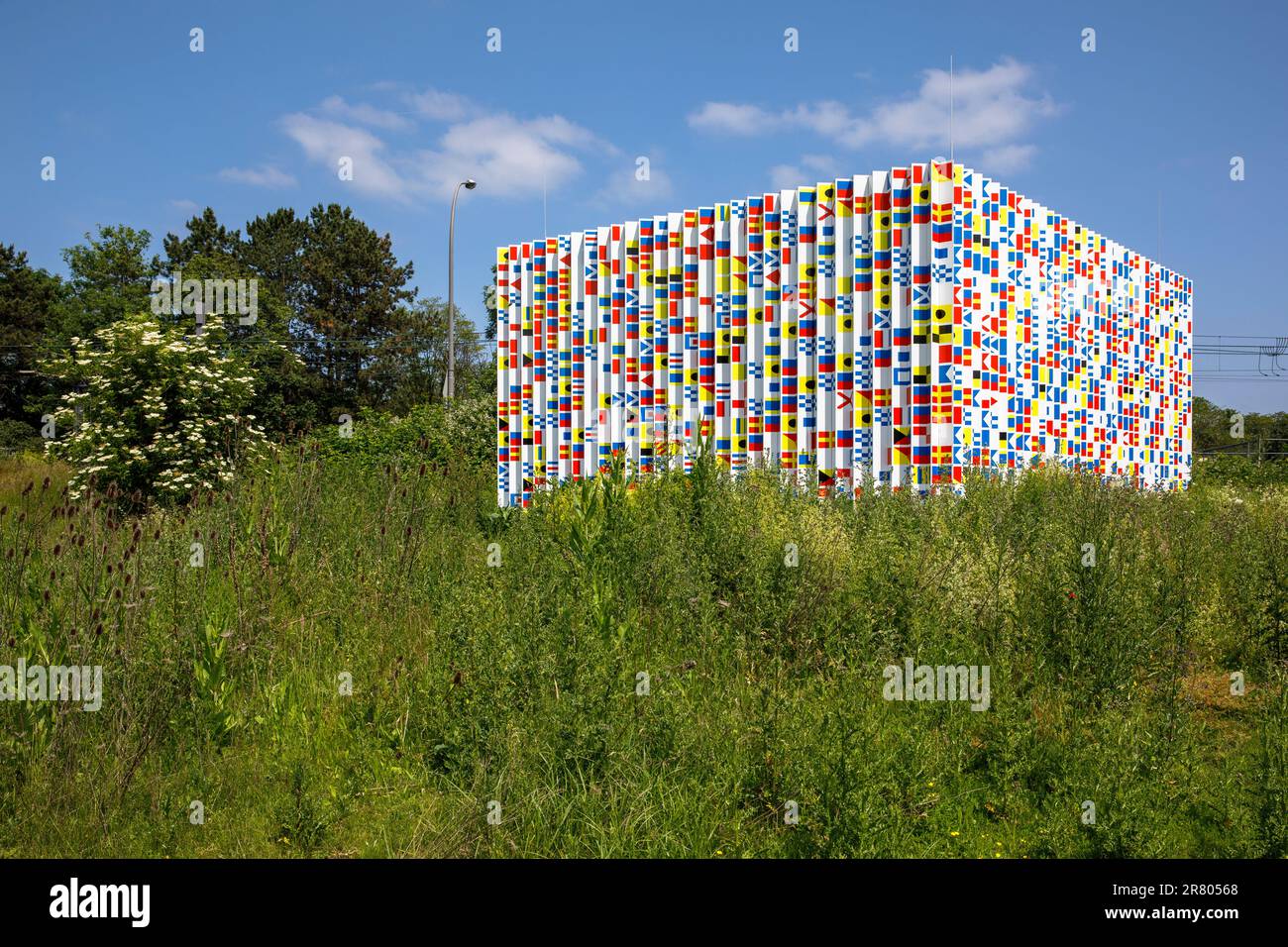 electronic signal box of the Koelner Verkehrs-Betriebe, KVB, (Cologne ...