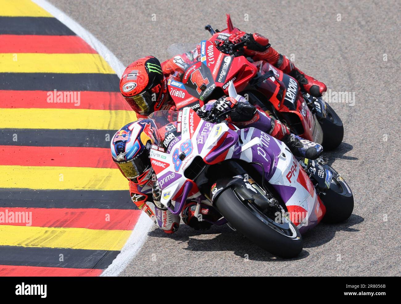 18 June 2023, Saxony, Hohenstein-Ernstthal: Motorsport, motorcycle ...