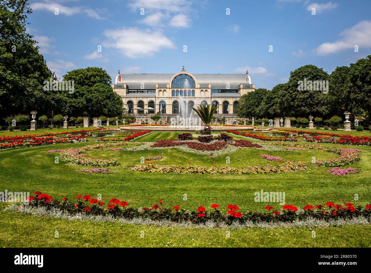 the main building of the Flora (Palais im Park) in the Botanical Garden ...