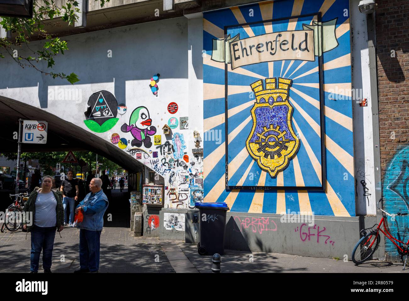 coat of arms of the former town Ehrenfeld (today a district of Cologne ...