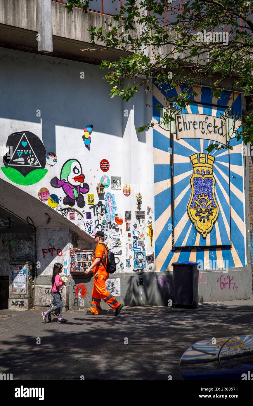 coat of arms of the former town Ehrenfeld (today a district of Cologne ...