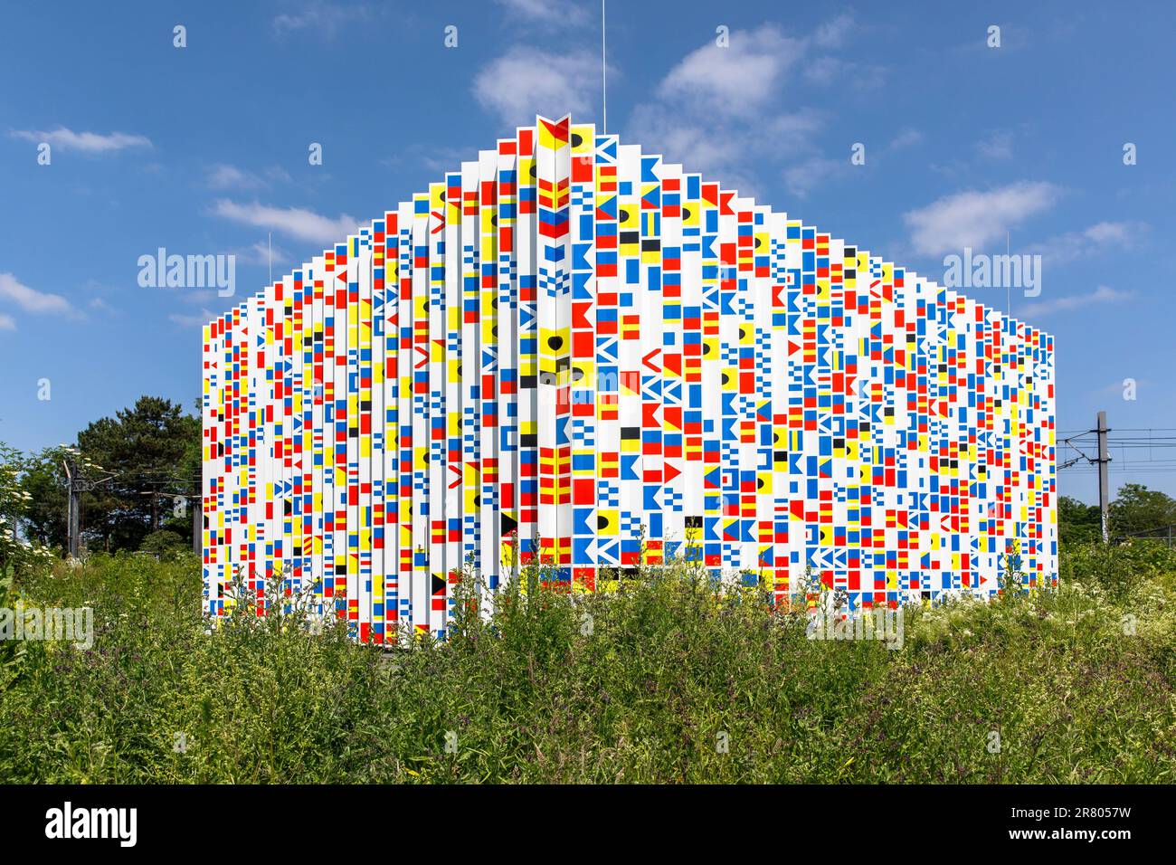 electronic signal box of the Koelner Verkehrs-Betriebe, KVB, (Cologne ...