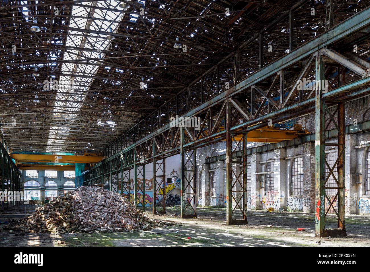 KHD large engine hall of the former Gas Engine Factory Deutz of the ...