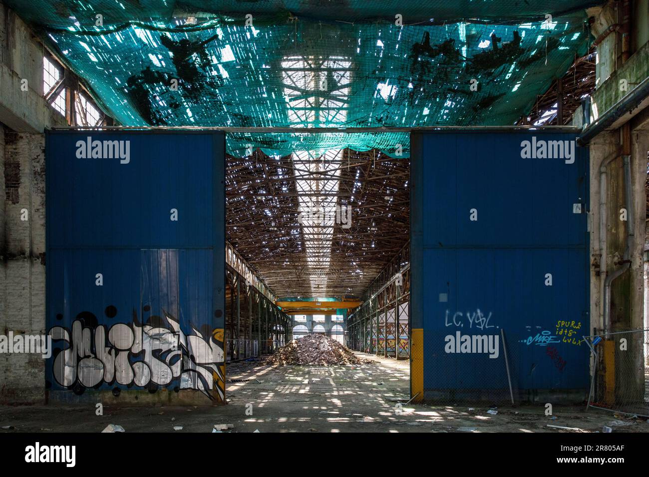KHD large engine hall of the former Gas Engine Factory Deutz of the ...