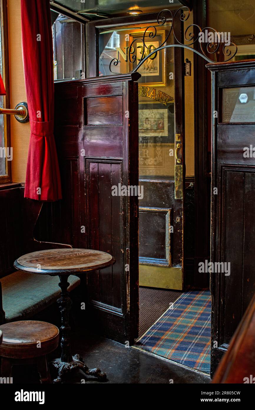 Interior view of the traditional pub Guinea Grill in Mayfair,London ...