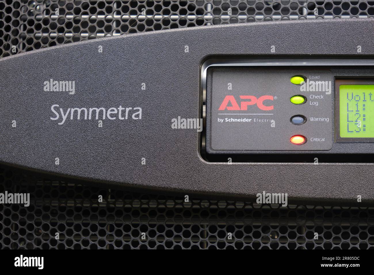 The control panel APC for the UPS module in the server room is ...