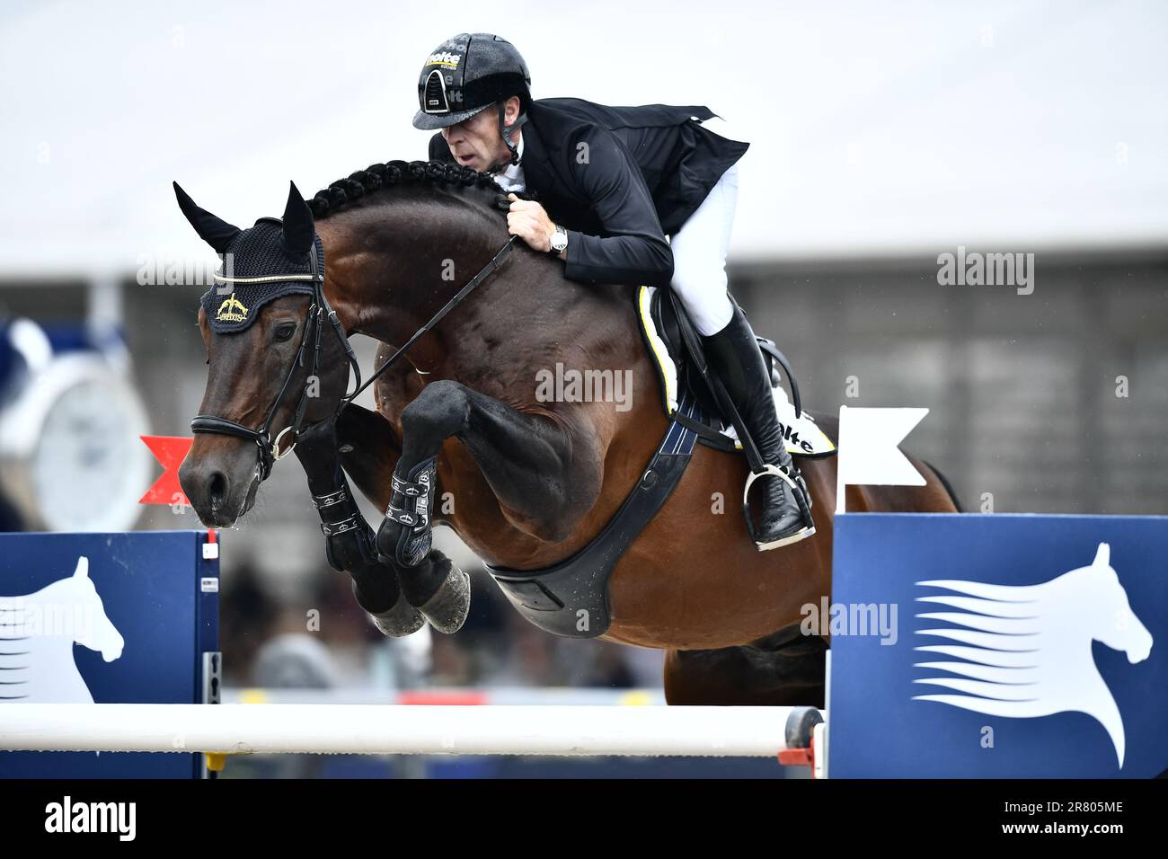 Marcus Ehning, Germany , with the horse Stargold during the Grand Prix ...