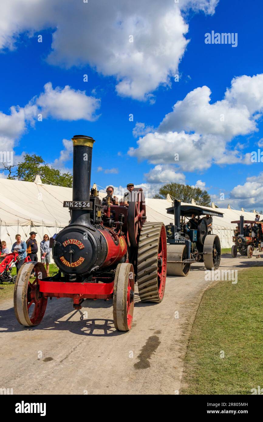 1901 Marshall traction engine 'Hayden Princess' parading at Abbey Hill ...
