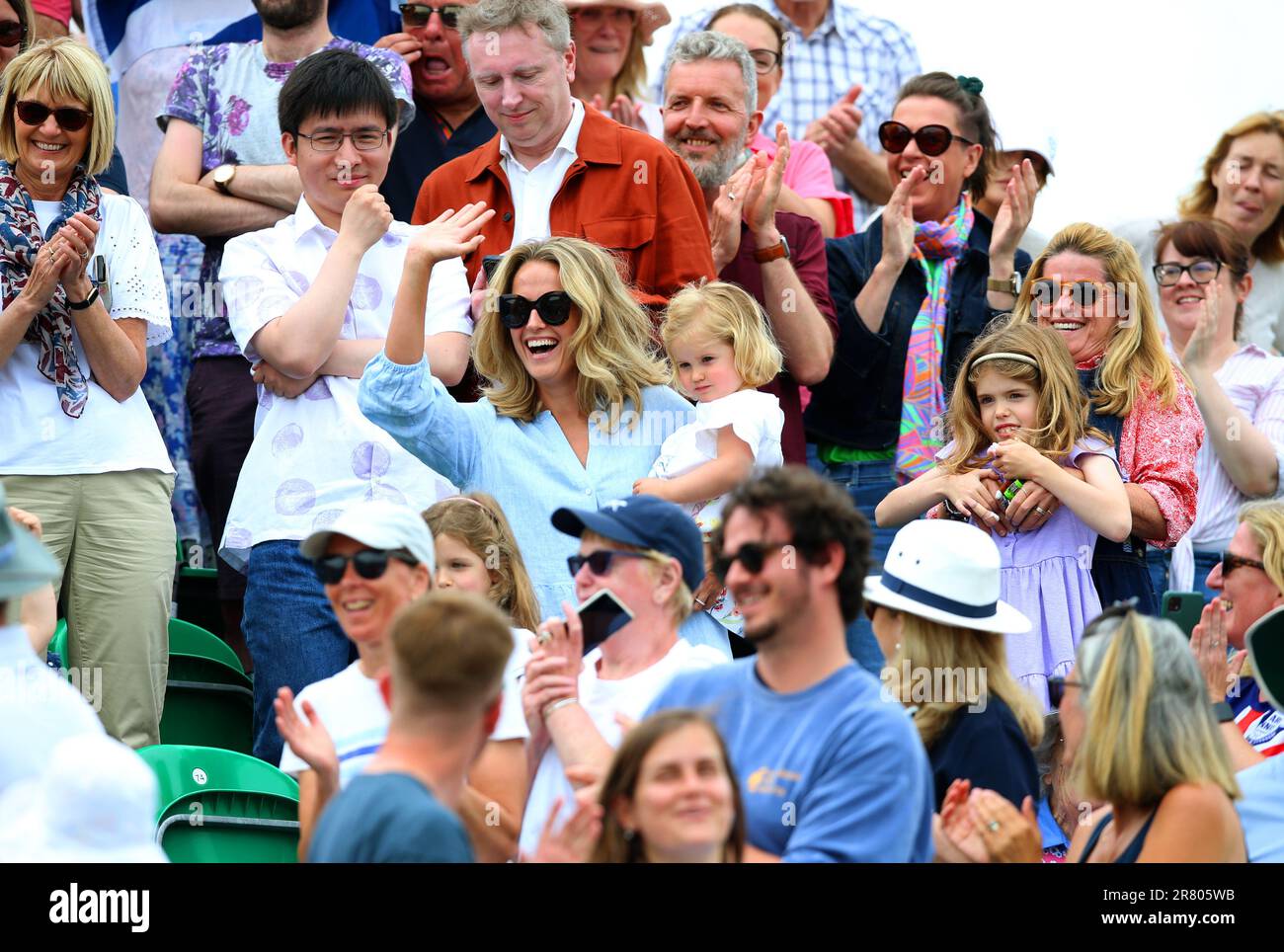 Andy Murray's wife Kim Murray and their children celebrate in the ...