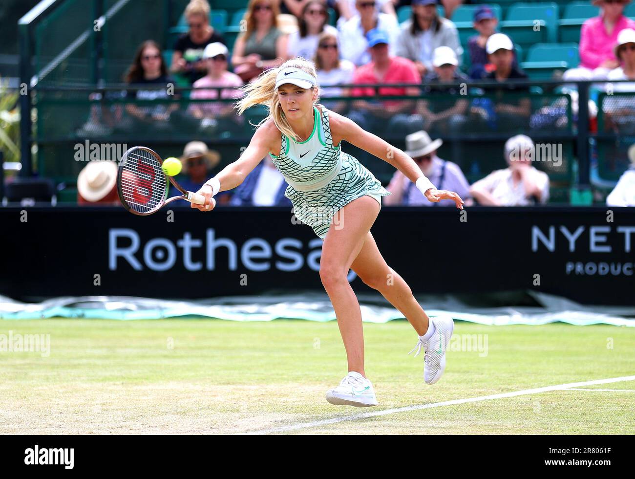Katie Boulter in action during the Women's singles final match against ...