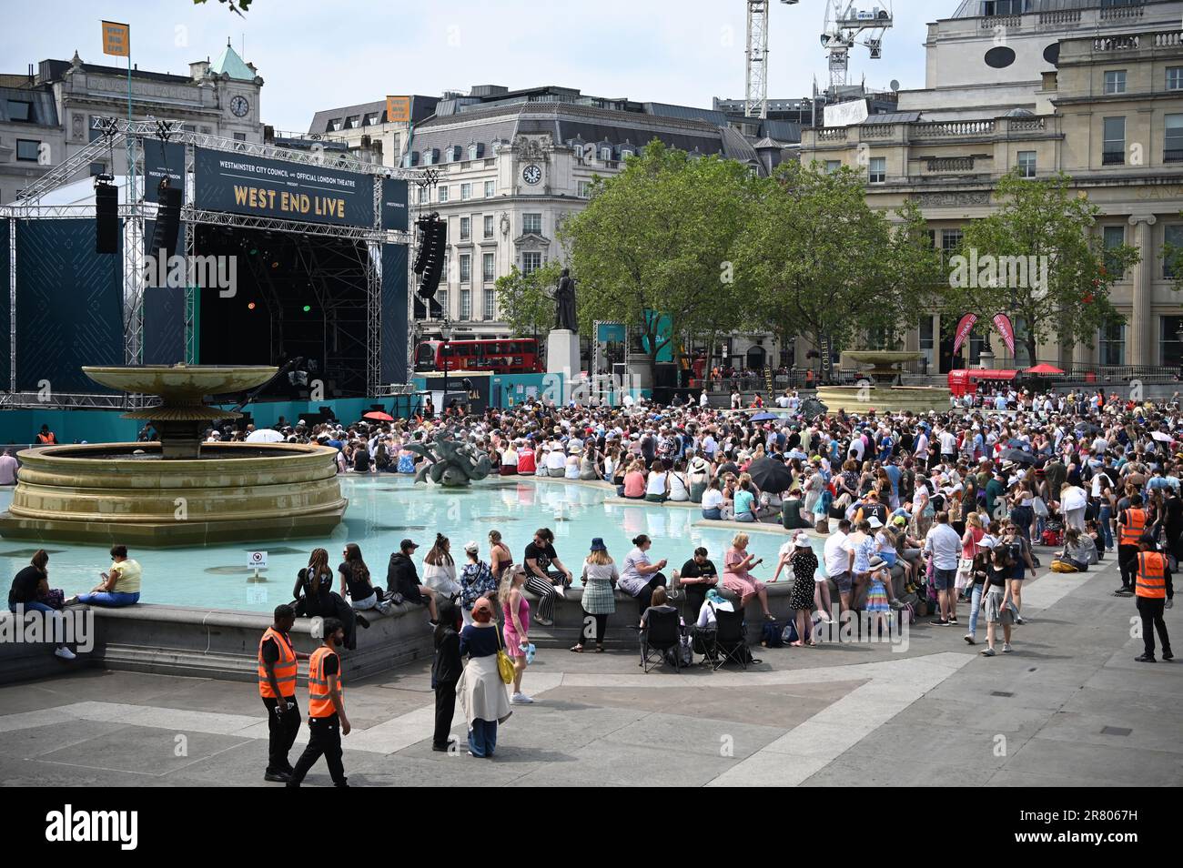 London, UK. June 18 2023. Huge crowd attends the Westend Live 2023 in ...