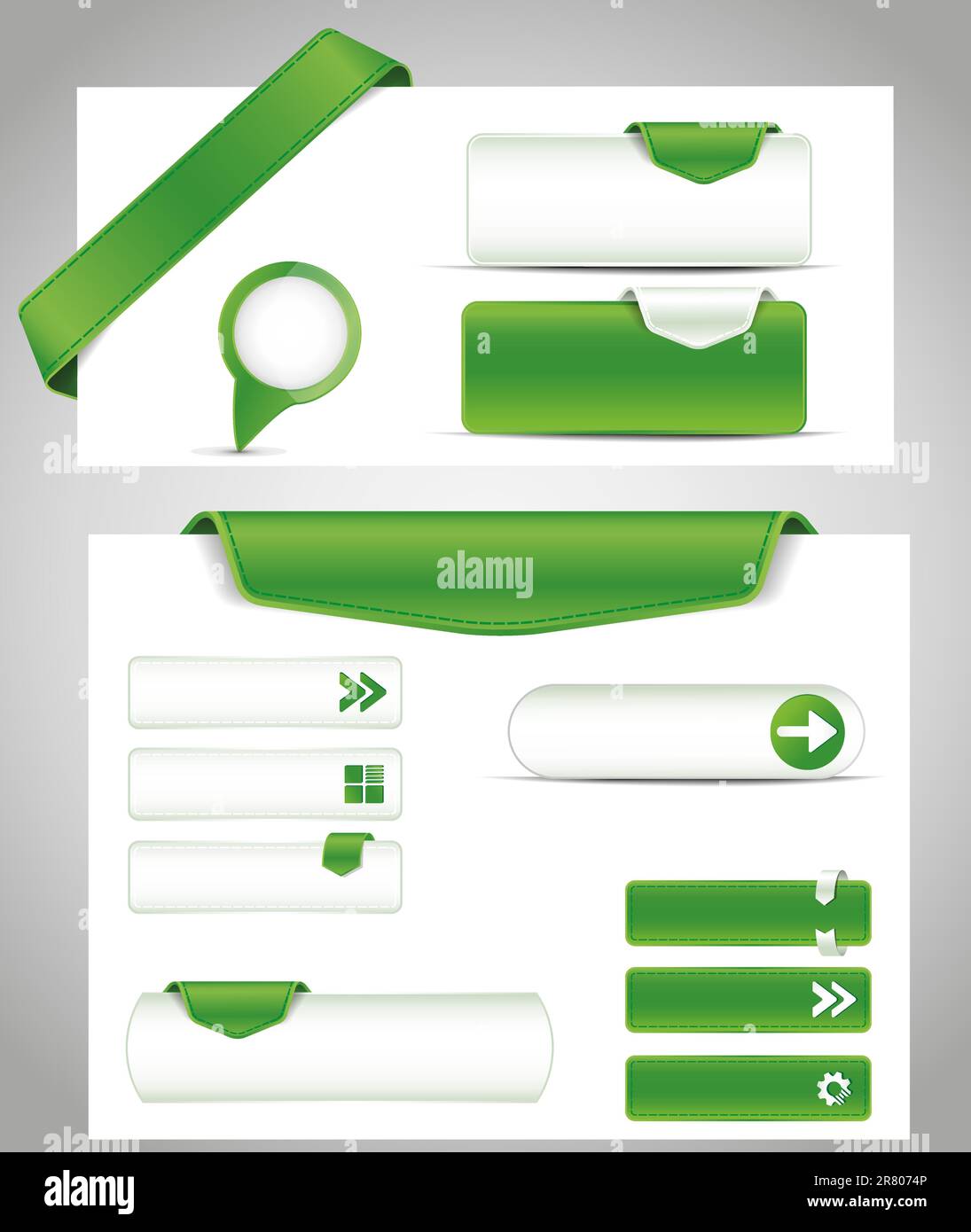 Set buttons Stock Vector Images - Alamy