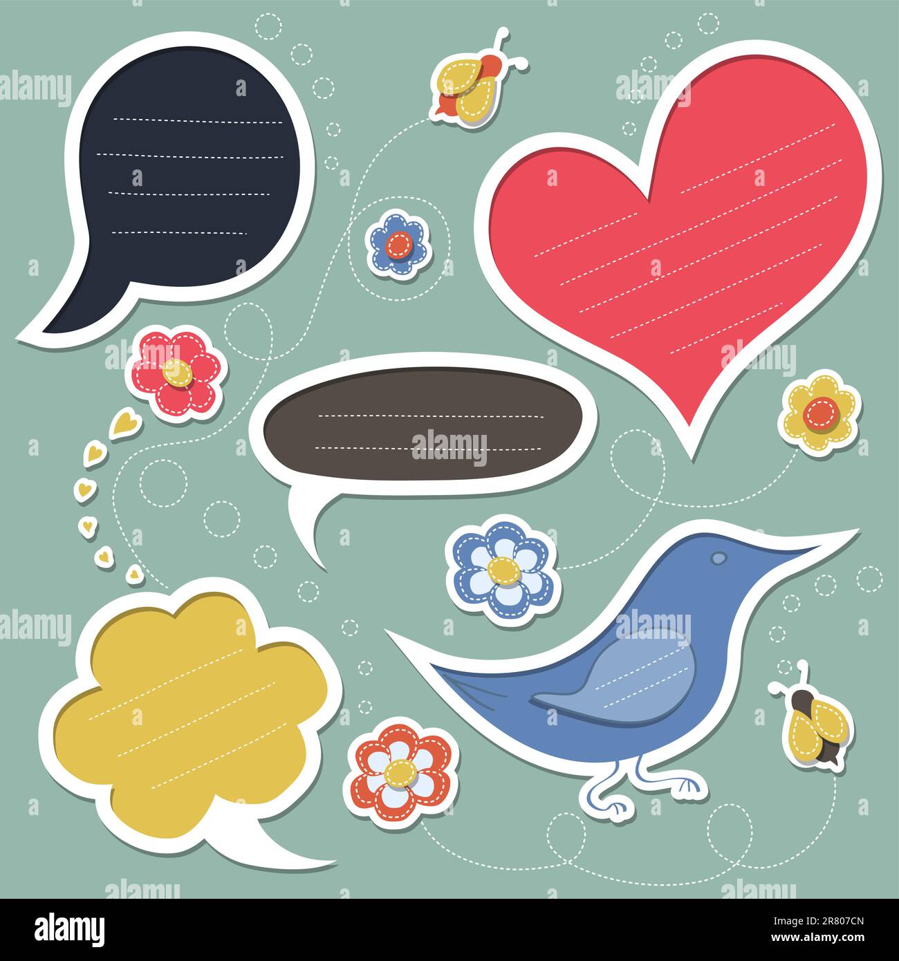 vector stickers for text Stock Vector Image & Art - Alamy