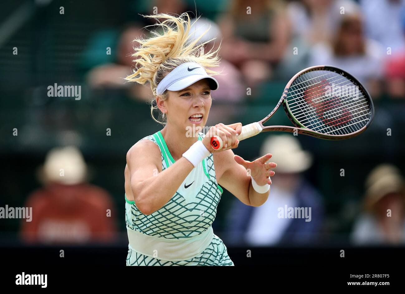 Katie Boulter in action during the Women's singles final match against ...