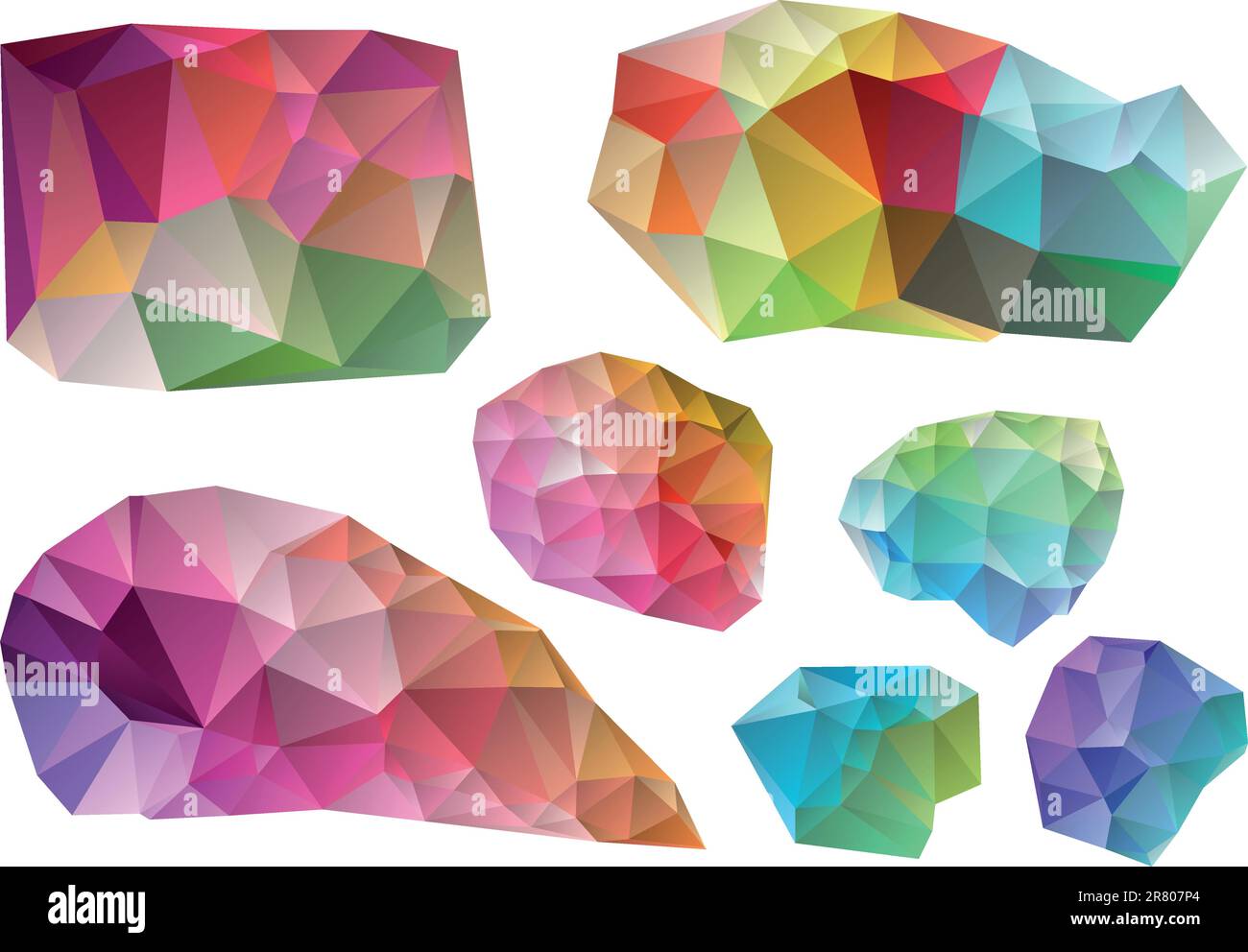 colorful wrinkled design elements, vector illustration Stock Vector ...