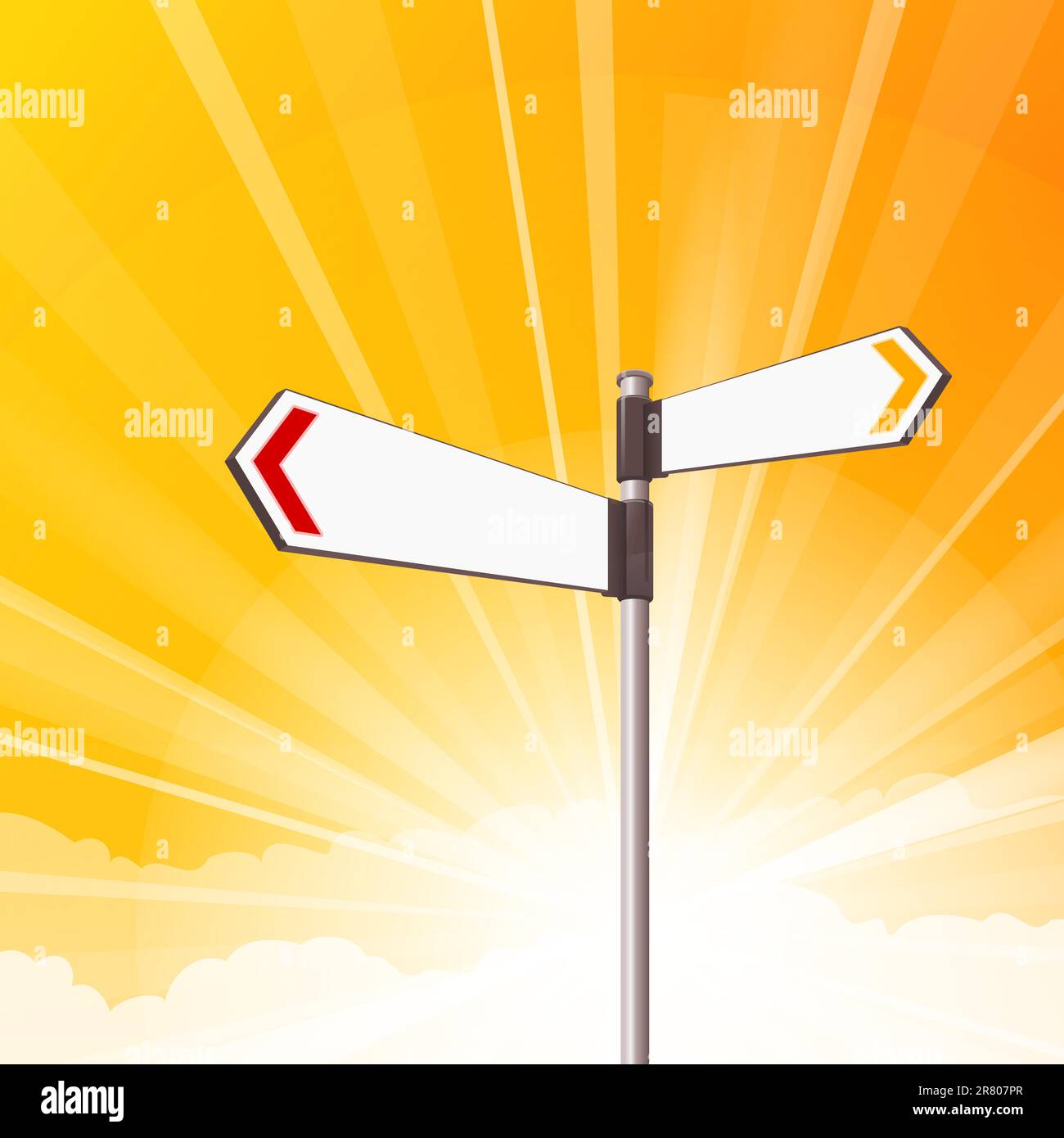 Traffic direction signs on Stock Vector Images - Alamy